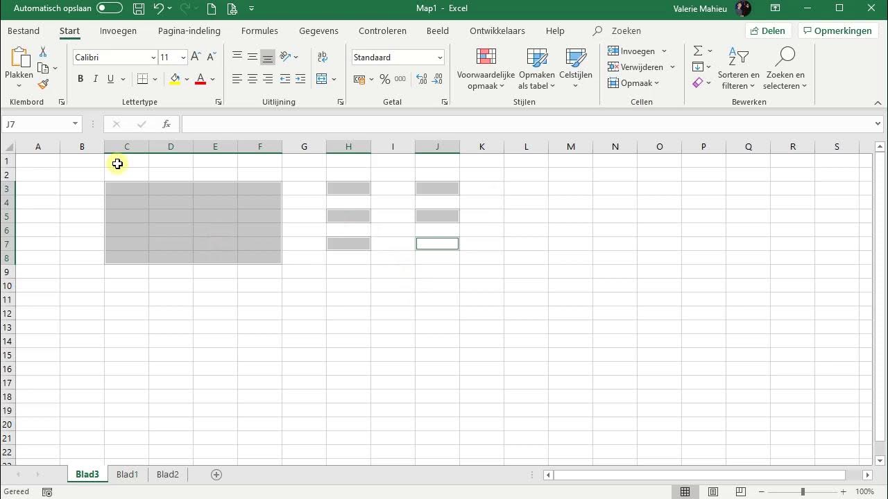 Excel: bereik -selectie maken - YouTube