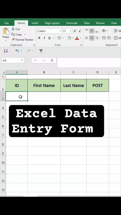 Excel Form Shortcut You Must Know! (Alt+D+O Hack) 🤯 #ExcelTips #exceltips #exceltricks - YouTube