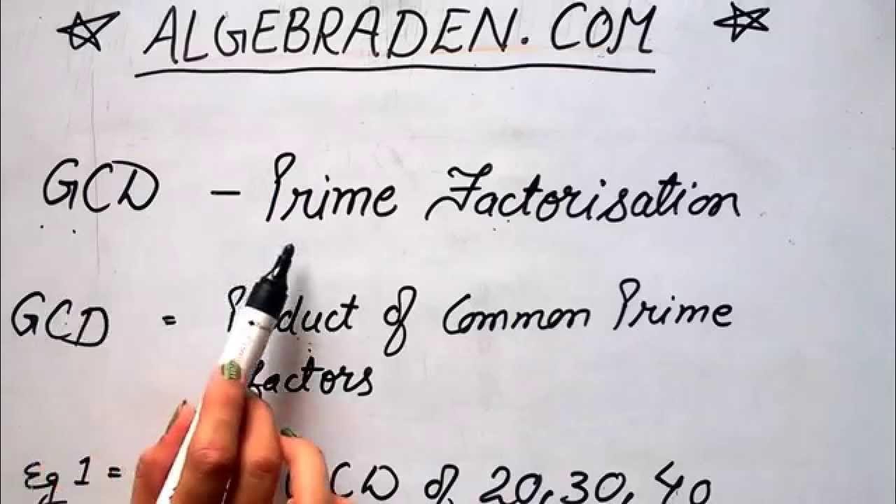 Find GCD by Prime Factorization Method - YouTube