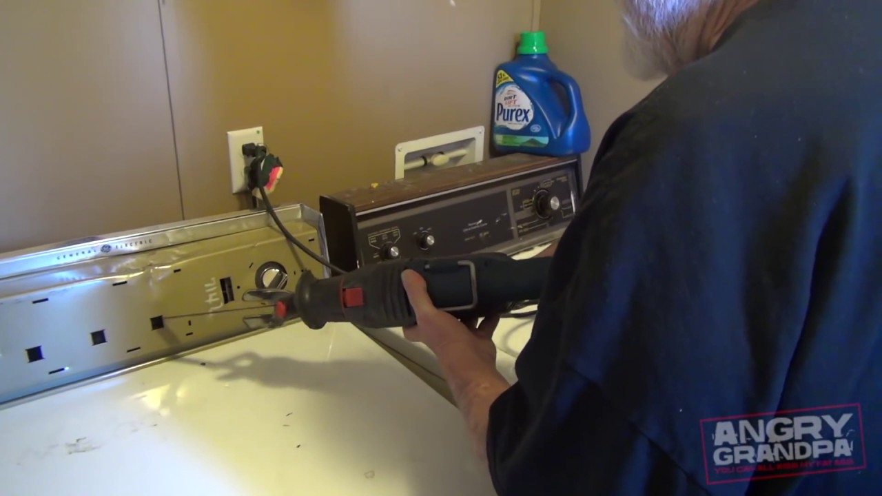 ANGRY GRANDPA DESTROYS THE DRYER! Reversed - YouTube