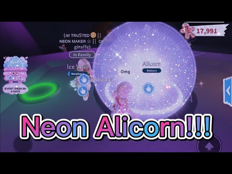 Making And Trading A NEON ALICORN In Adopt Me!!! 😱 - YouTube