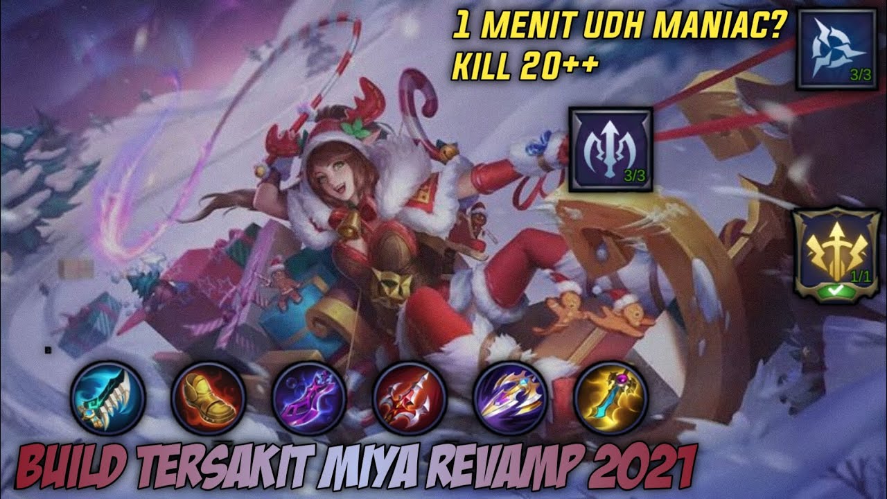 Build Miya Tersakit 2021 - Build miya 2021 mobile legends - YouTube