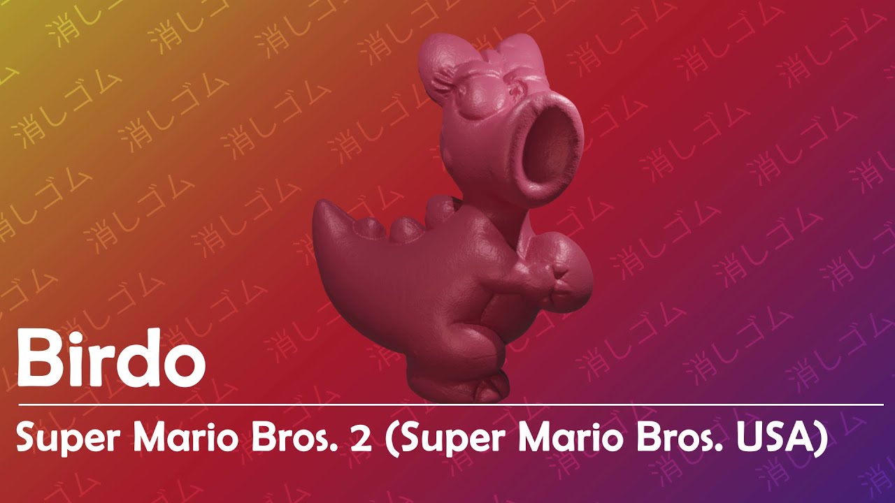 3D Scanning Retro Mario Toys - Birdo - YouTube