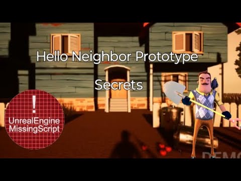 Hello Neighbor Prototype secrets+ bad ending (Fan-Game by Golden Skies ...