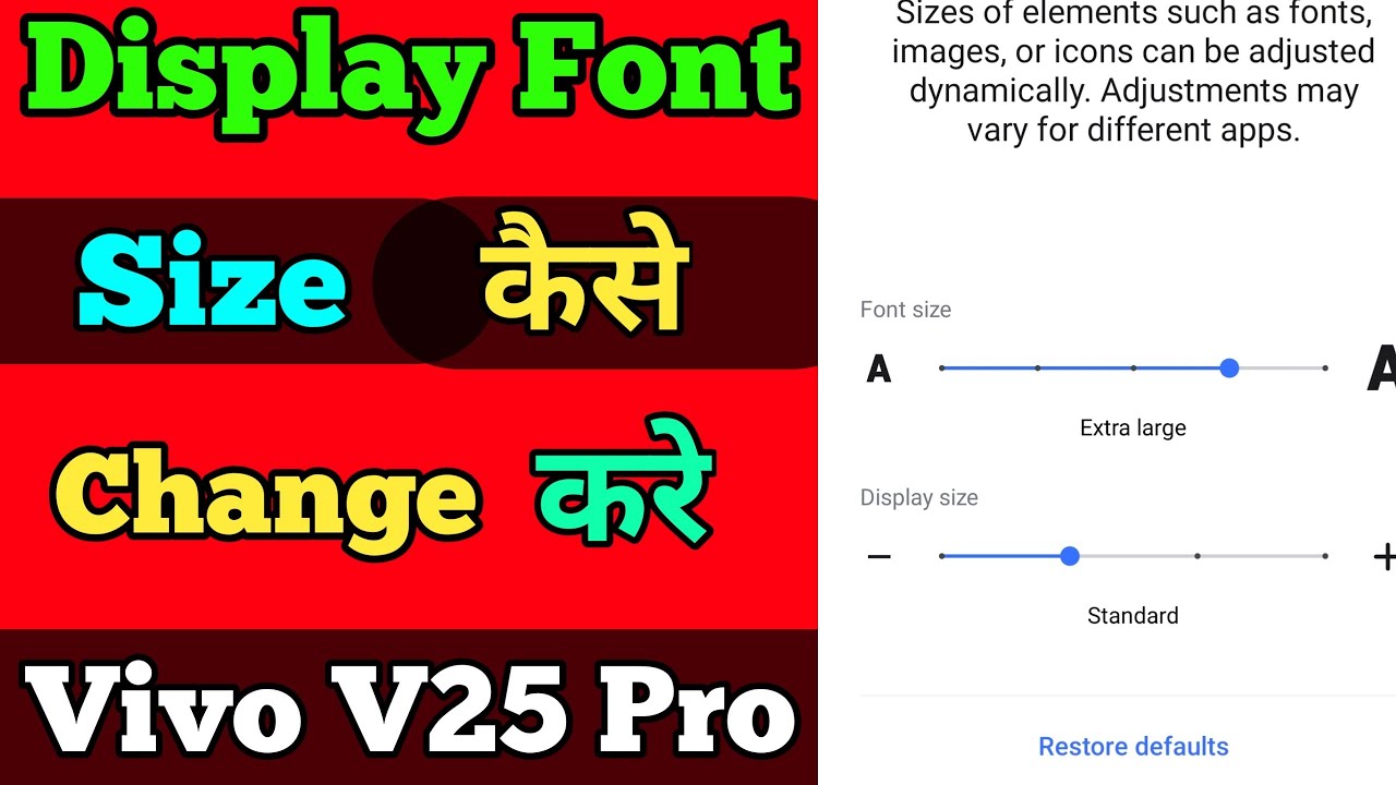 How To Change Display Font Size In Vivo V25 Pro Vivo V25 Pro Me Display Font Size Kaise Change How To Change Display Font Size In Vivo V25 Pro Vivo V25 Pro Me Display Font Size Kaise Change