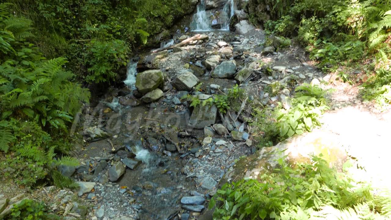 Waterfall on the trail of health Rosa Khutor. Sochi, Russia. 4K - YouTube