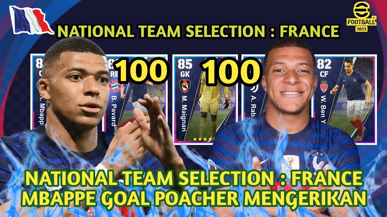 CARA UPGRADE PEMAIN EFOOTBALL PES 2023! MBAPPE 100 FRANCE #efootball # ...