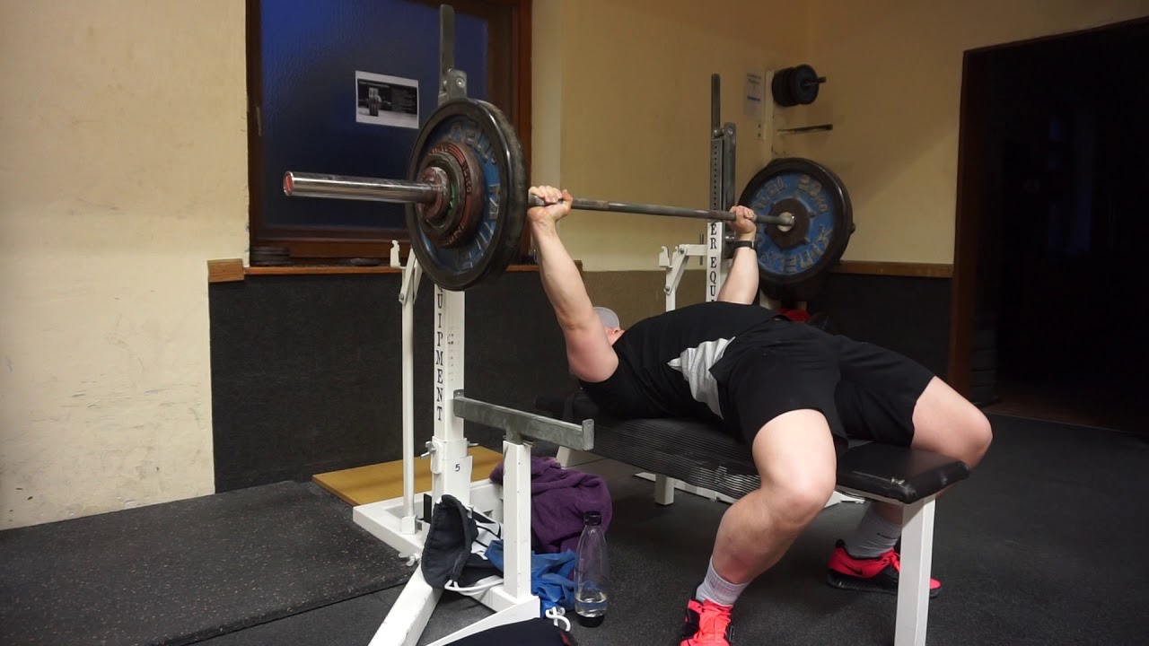Dr Bench Press 1x4 87,5kg - YouTube