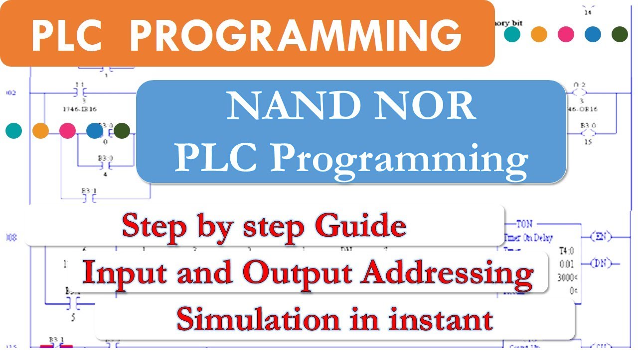 PLC Programming of NAND and NOR Gates - YouTube