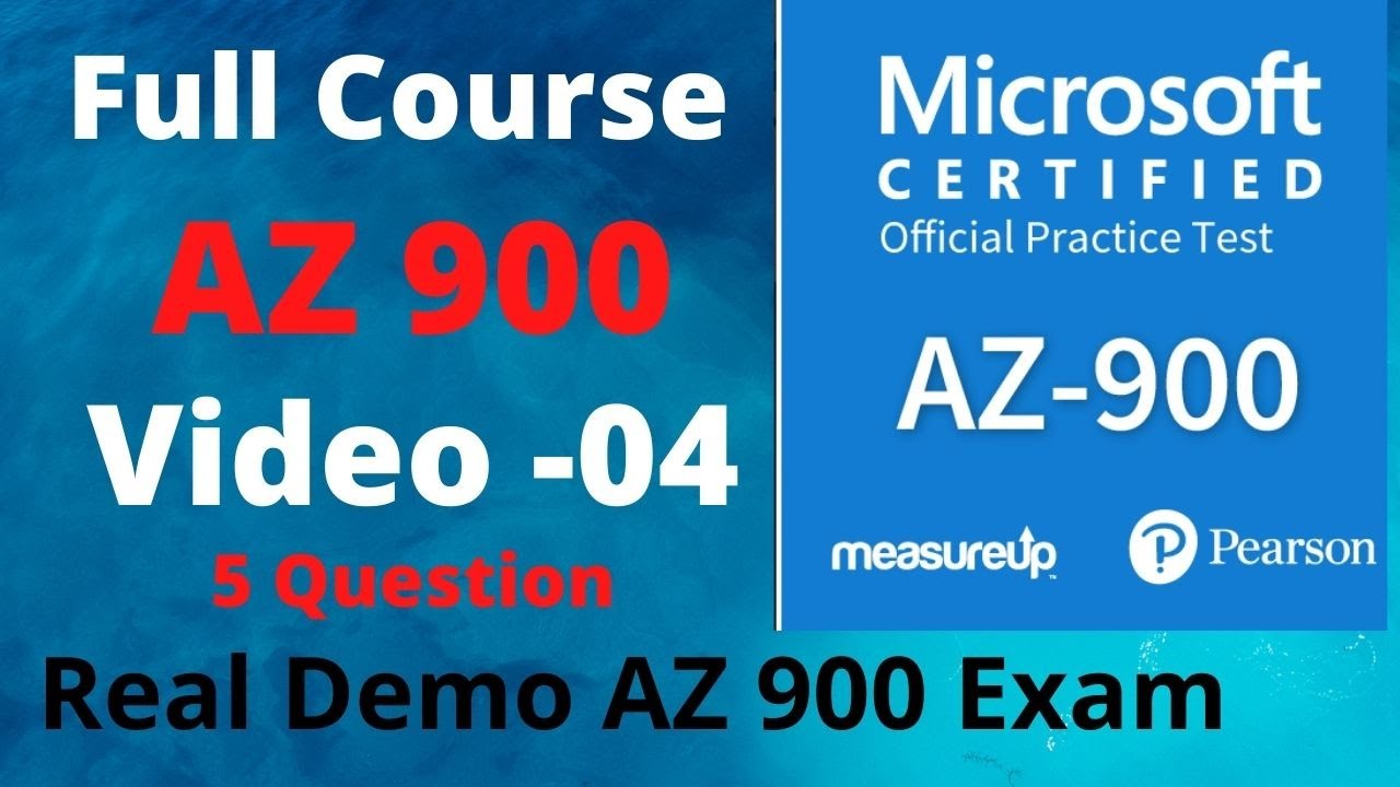 AZ-900: Microsoft Azure Fundamentals Microsoft Official Practice Test ...