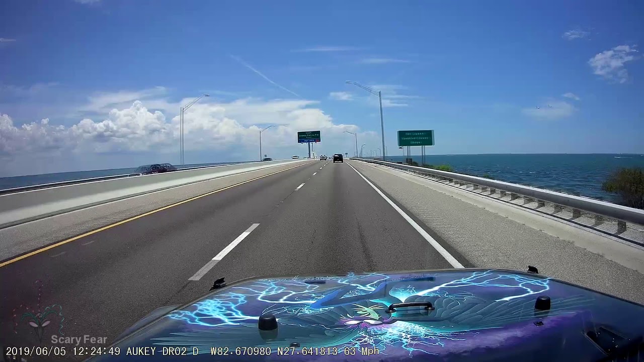 Sunshine Skyway Bridge Drive - YouTube