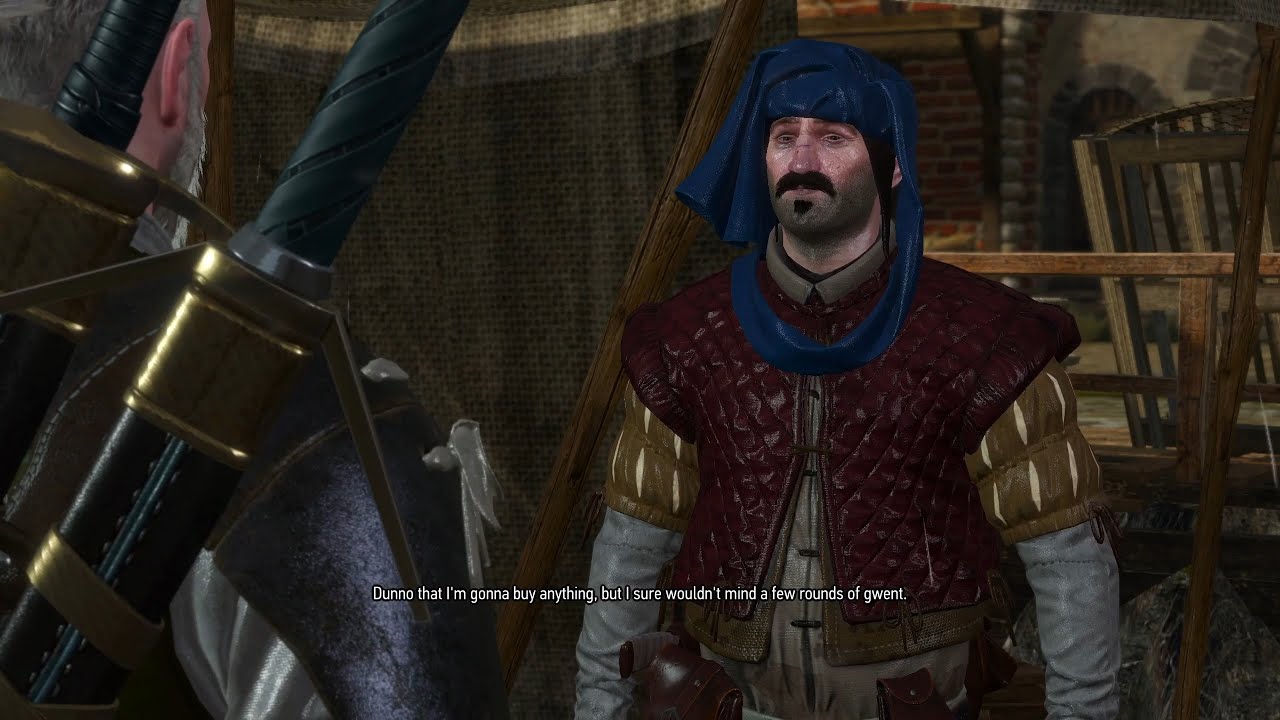 The Witcher 3: Gwent with Silverton fishmonger merchant - YouTube