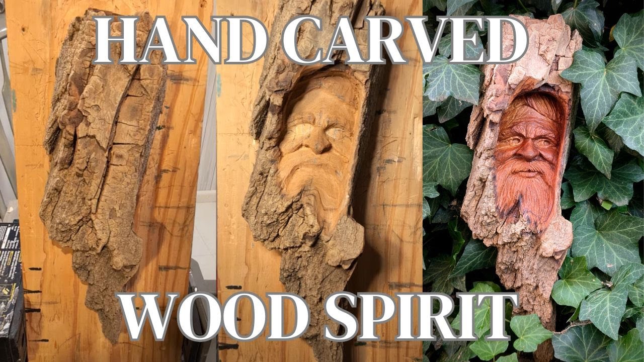 Green Man Wood Spirit Relaxing Wood Carving Noises - ASMR - YouTube