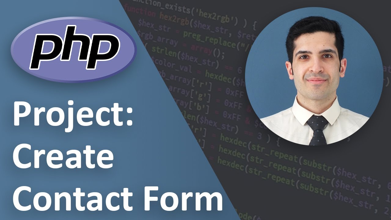 How To Create A Contact Form Php Project Php Tutorial Beginner To 0083
