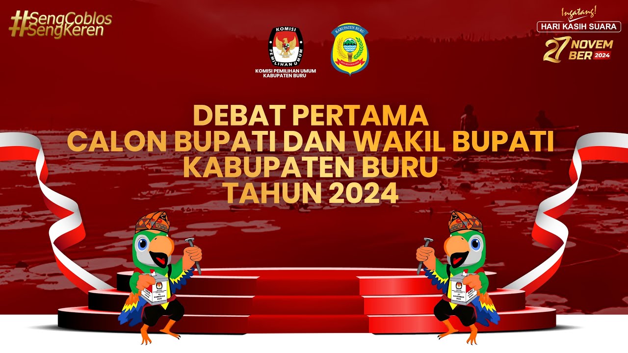 DEBAT PERTAMA CALON BUPATI KABUPATEN BURU TAHUN 2024 - YouTube