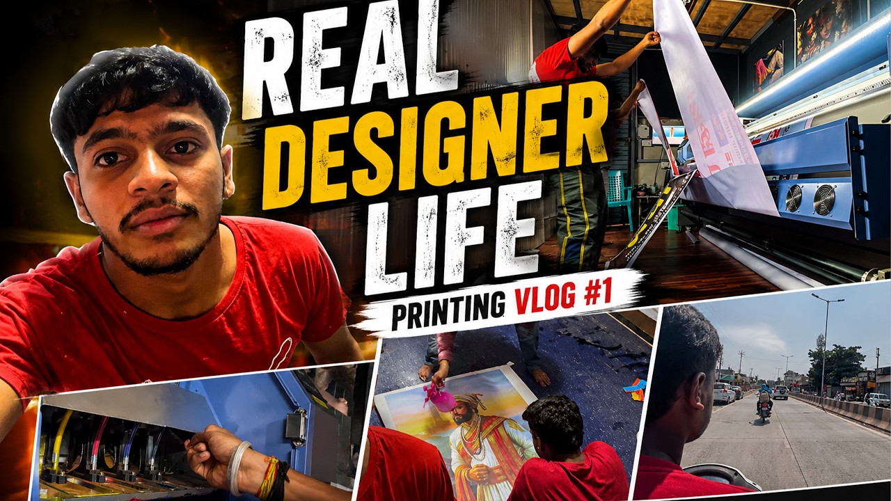 Real Designer Life | Printing Studio Vlog #1 | Behind The Scenes | A ...