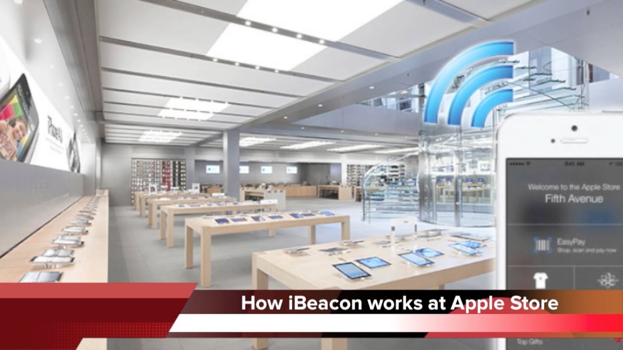 How iBeacon works at Apple Store - YouTube