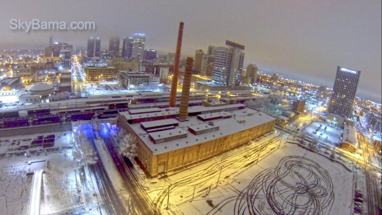 Aerial Video of Winter Storm 2014 Alabama Part 2 - SkyBama - YouTube