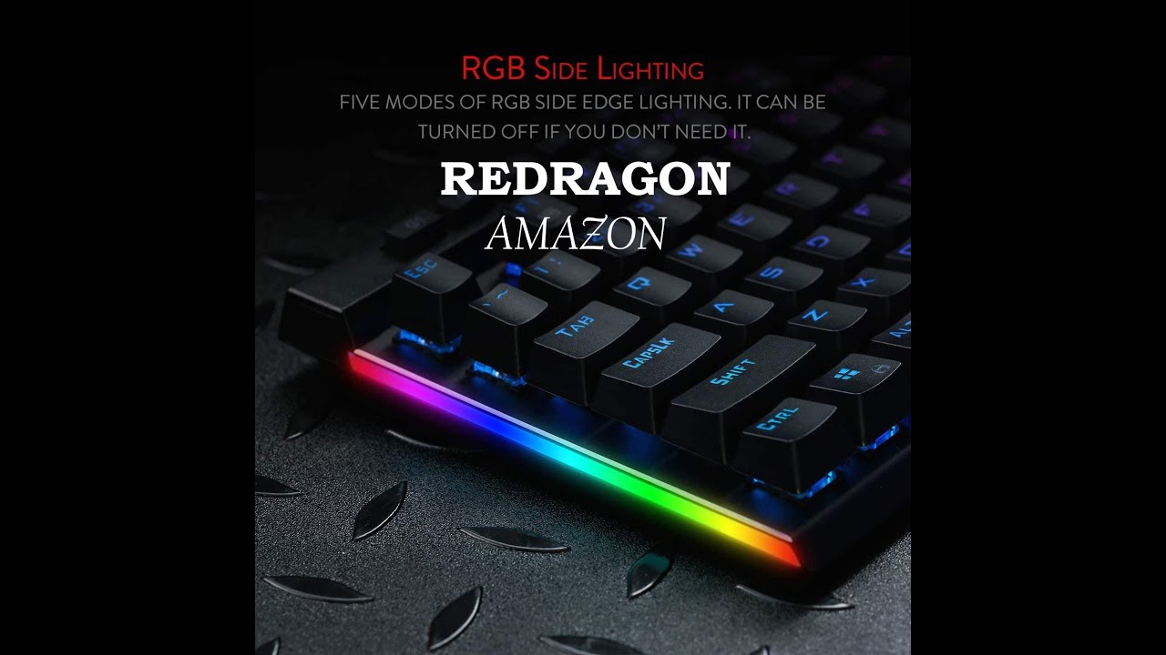 THE BEST RGB LED MECHANICAL GAMING KEYBOARD REDRAGON (EPISODE 3211 ...