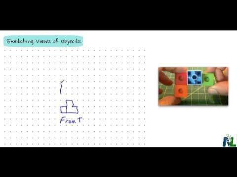 Sketching Views of Objects Part 1 - YouTube