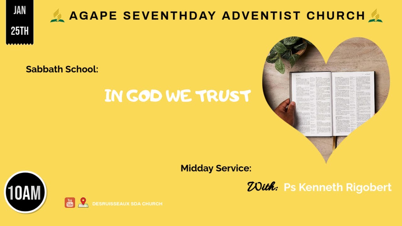 Agape SDA Church ||Sabbath Worship|| 01.25.25 - YouTube