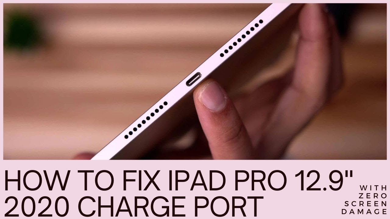 how to replace iPad Pro 12.9 gen 4 charging port without damaging the ...