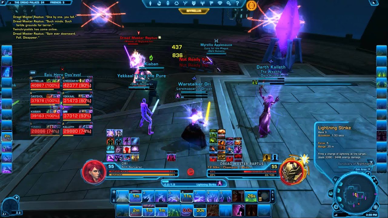 Star Wars The Old Republic, Ori vs Dread Master Raptus 8man Hardmode ...