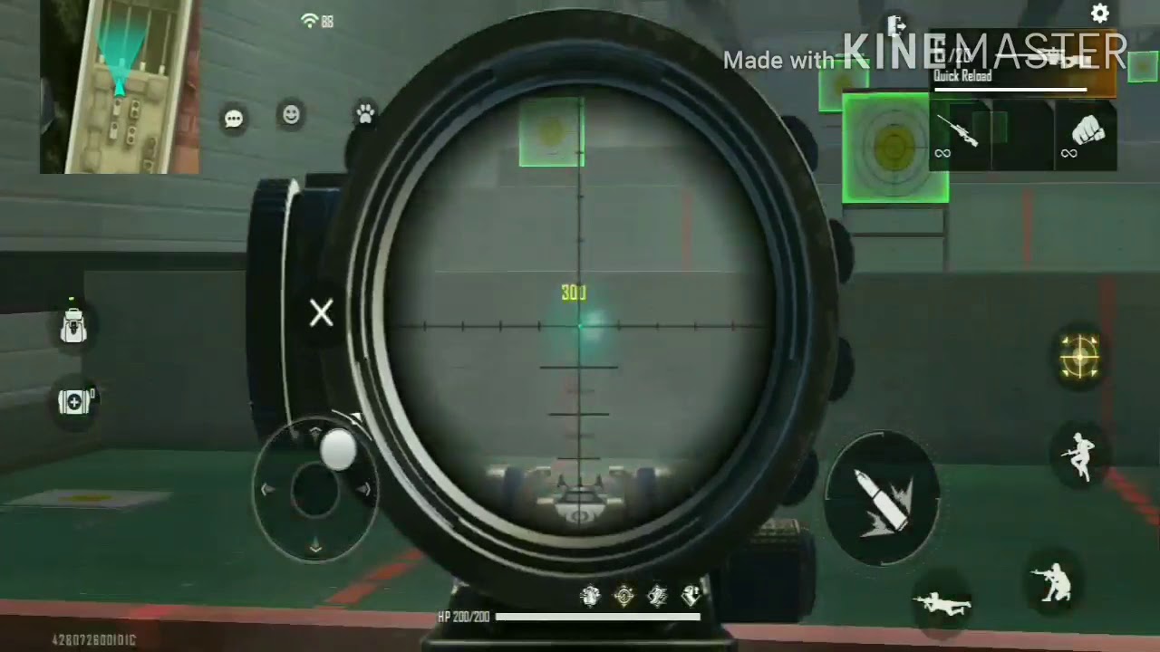 Best AWM snipping practice in Target Zone - YouTube