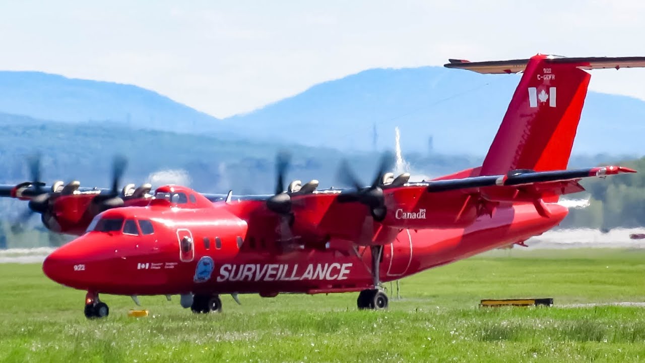 Transport Canada De Havilland Canada Dash 7 (DHC7) departing Quebec ...