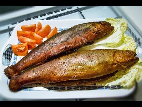 Копчение форели. Домашний рецепт копчения рыбы. Вкусно. - YouTube