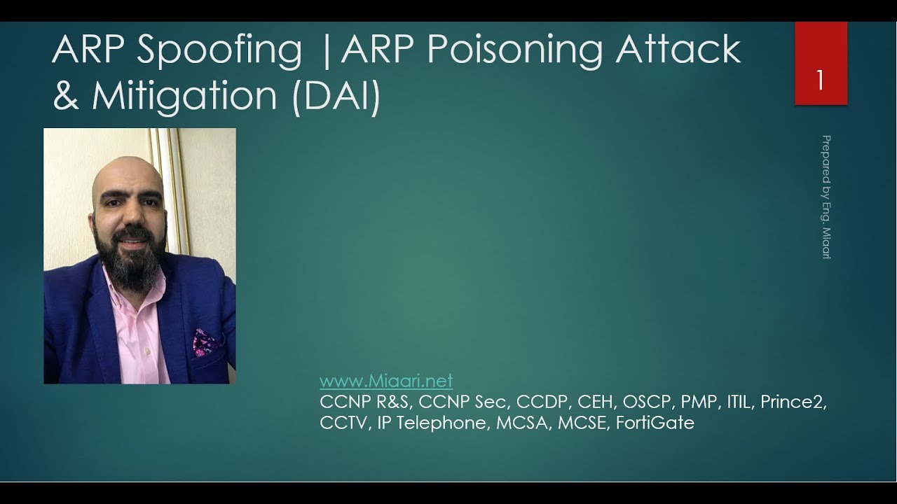 28-ARP Spoofing | ARP Poisoning Attack & Mitigation Dynamic ARP ...
