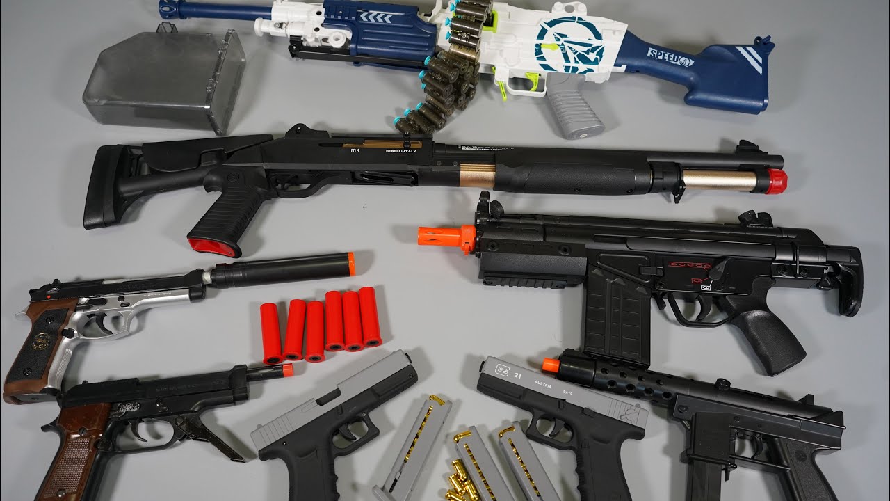 M249 Shell ejecting Nerf Gun - Toy Gun - Military Army Airsoft Gun ...