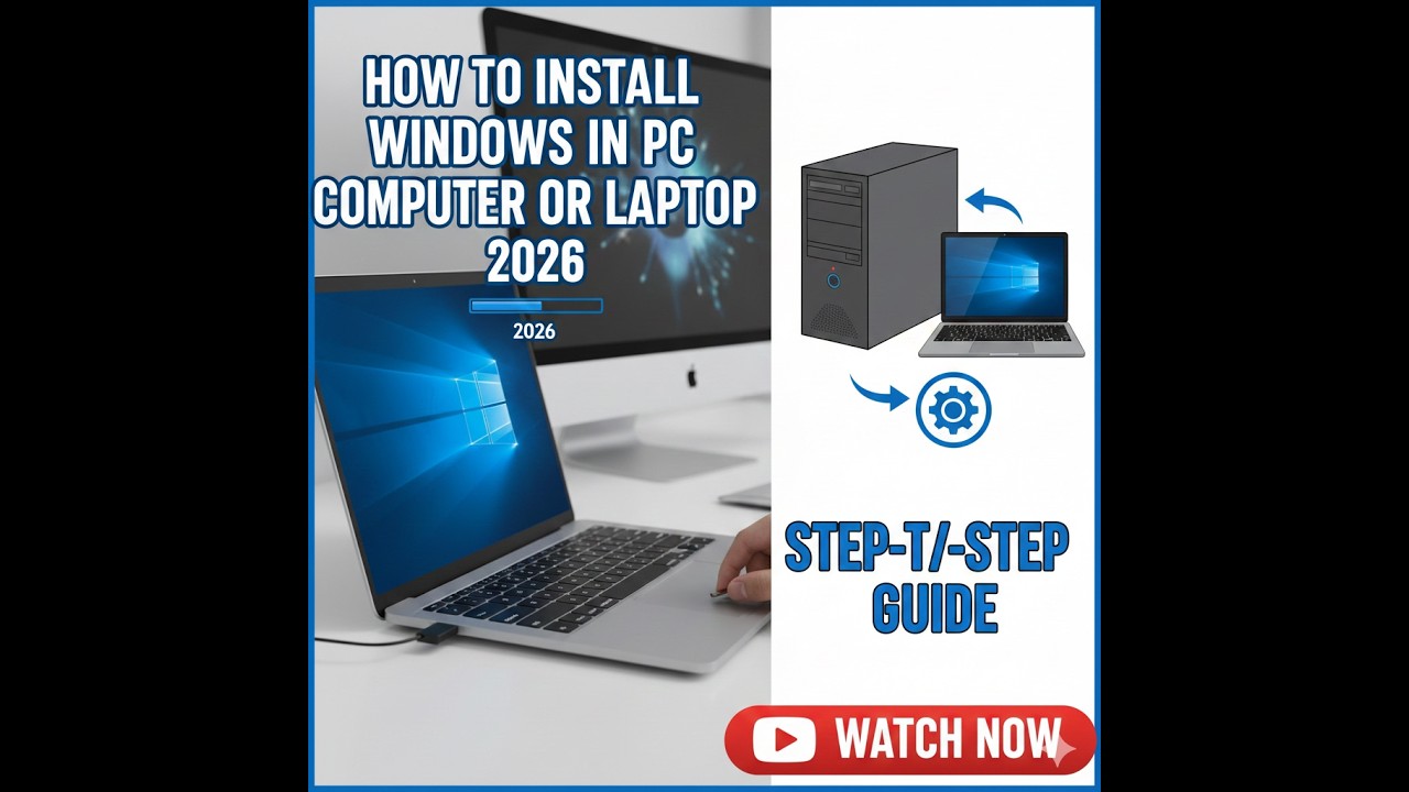 How To Install Windows IN PC This Vide For PC User\\\/ / / TS COMPUTION ...
