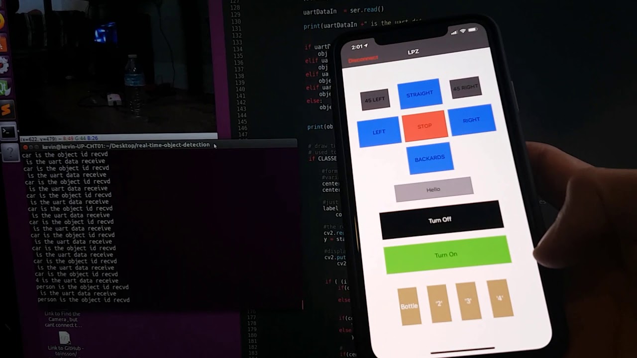 Object Detection with OpenCV and Bluetooth app - YouTube