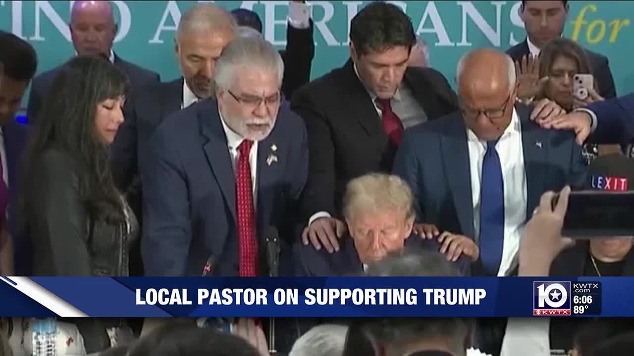 Central Texas Pastor prays over Donald Trump in the weeks leading up to ...