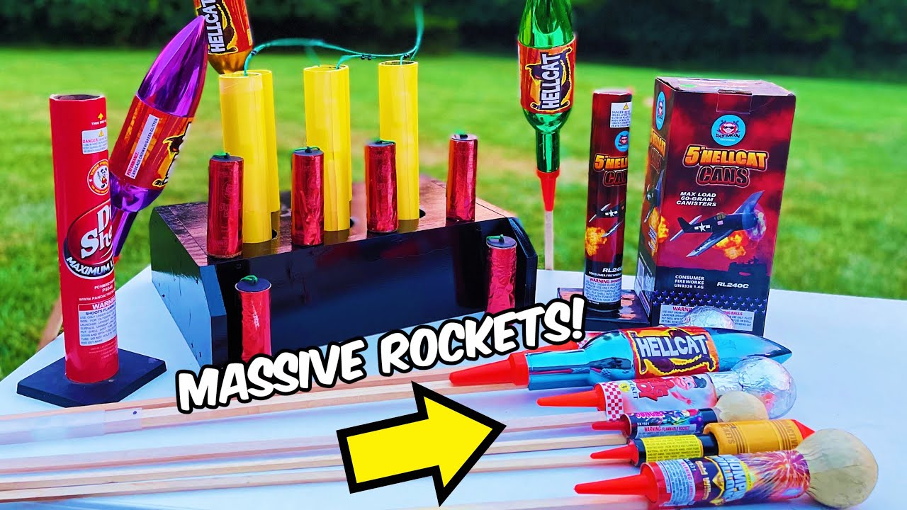 RADIOACTIVE ROCKETS | HELLCAT | WHOMPING WILLOW | #FIREWORKS - YouTube