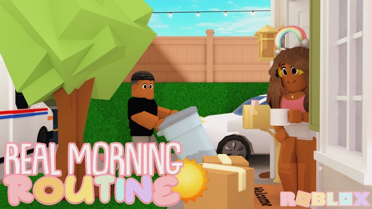 My Real Life Morning Routine New House Roblox Bloxburg Roleplay Youtube