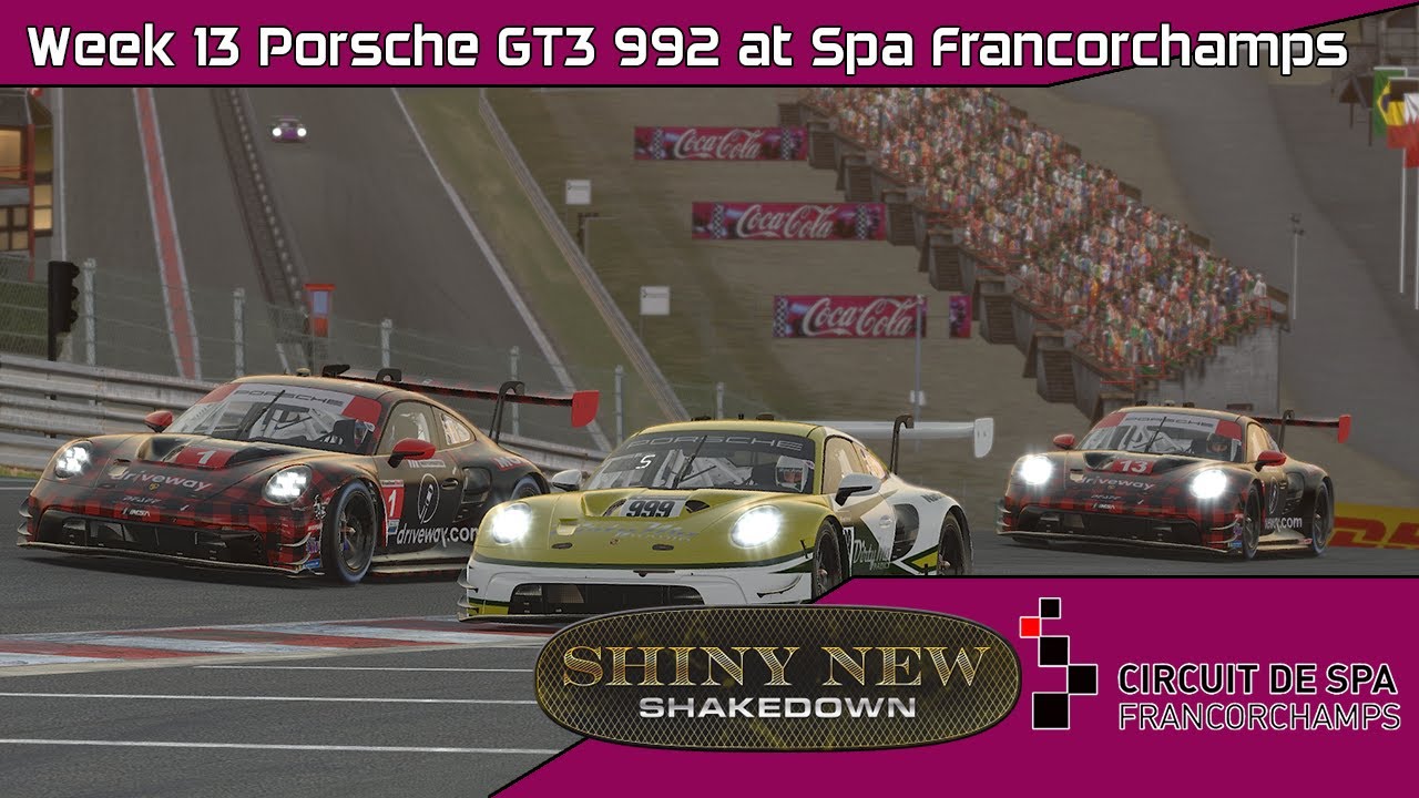 Porsche GT3 992 at Spa-Francorchamps - iRacing New Content - YouTube