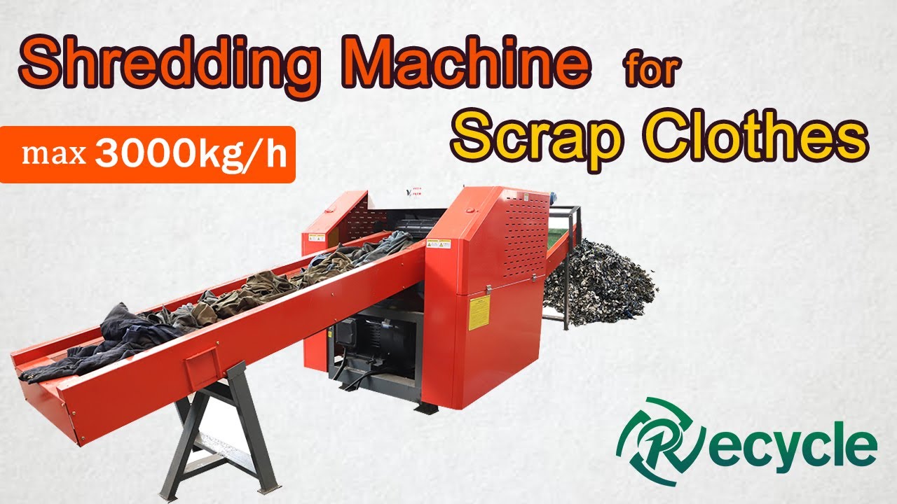 Use this shredding machine to let scrap clothes have second life! - YouTube