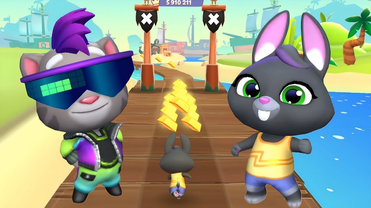 Talking Tom Gold Run 2 - Becca, Tom - Full screen - LILU Gameplay ...