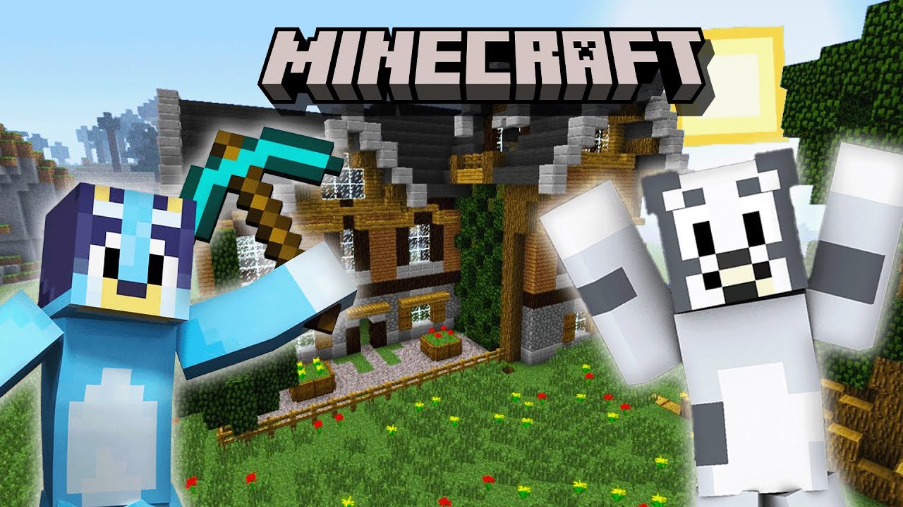 Bluey and Muffin Plays Minecraft 3 - YouTube