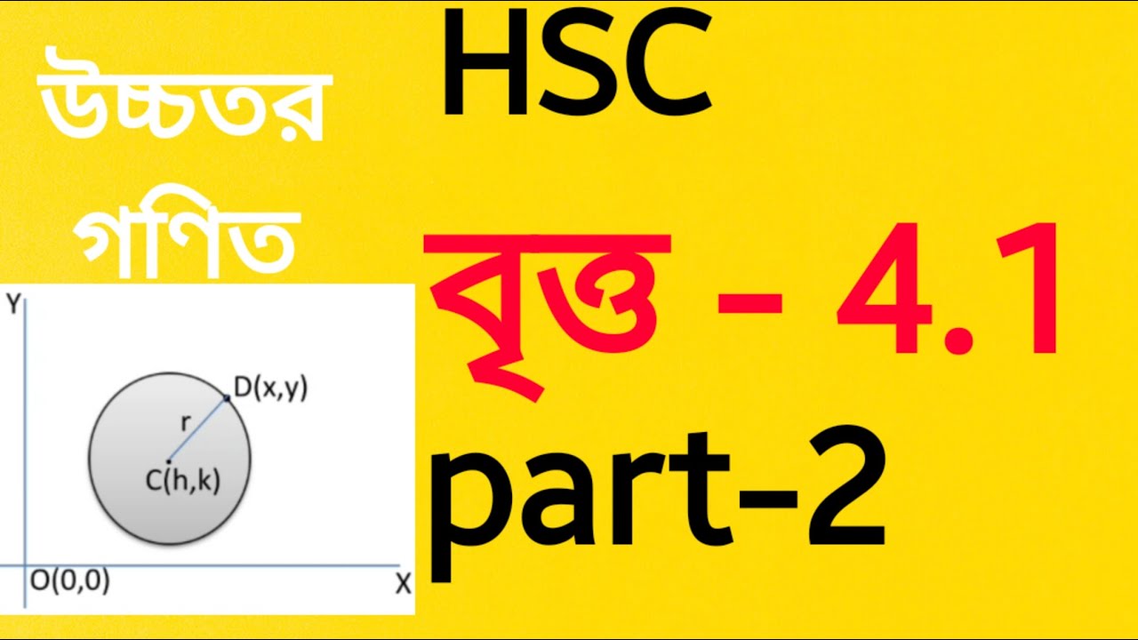 Hsc math 1st paper chapter 4 -বৃত্ত সাপেক্ষে বিন্দুর অবস্থান part-2 ...