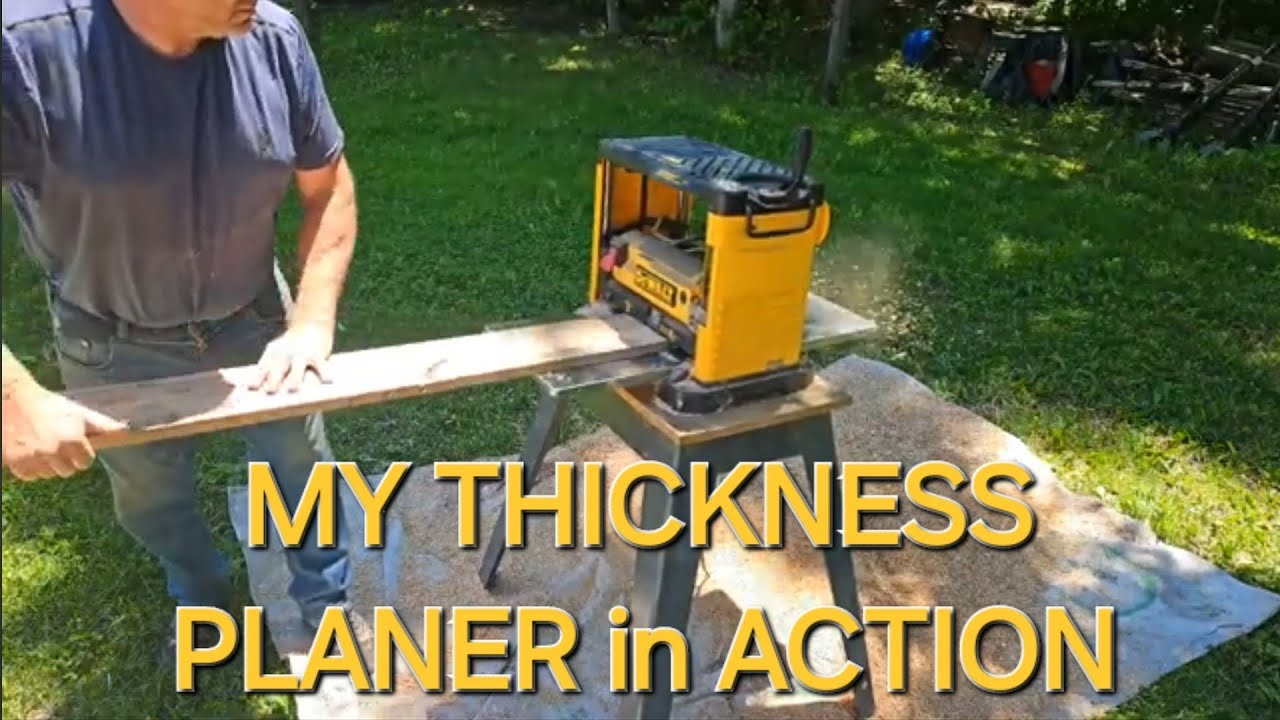 My Thickness Planer in Action - YouTube