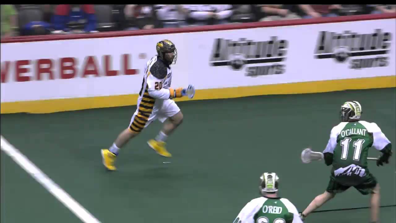 NLL: Minnesota Swarm captain Andrew Suitor drives and dives for the ...