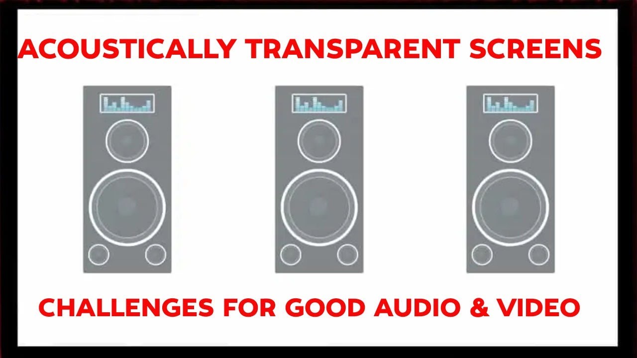 Acoustically Transparent Screens: How to Optimize Sight & Sound - YouTube