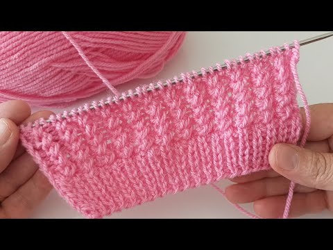 İki Siradan Oluşan 🌺 Yapılışı Kolay İkişiş Örgü Model Anlatımı 🌺 Tejido Crochet Knitting Hamdmade