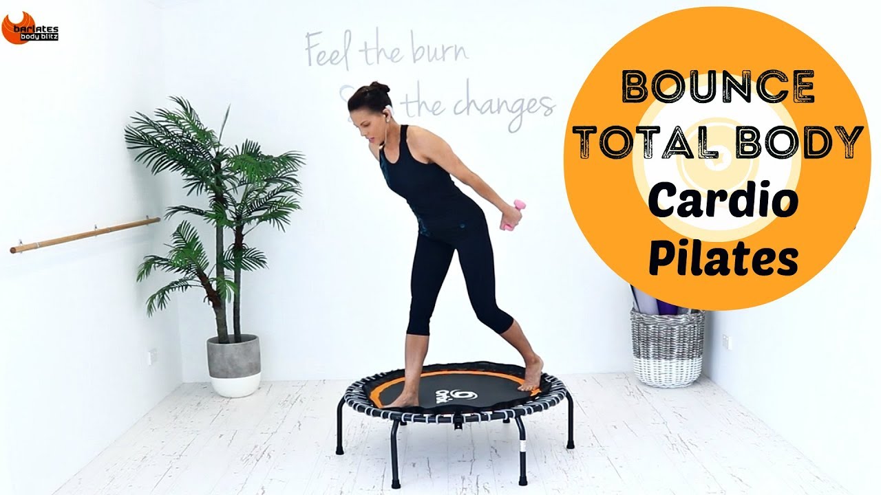 Rebounder Workout Mini Trampoline Workout BARLATES Bounce Total Body ...