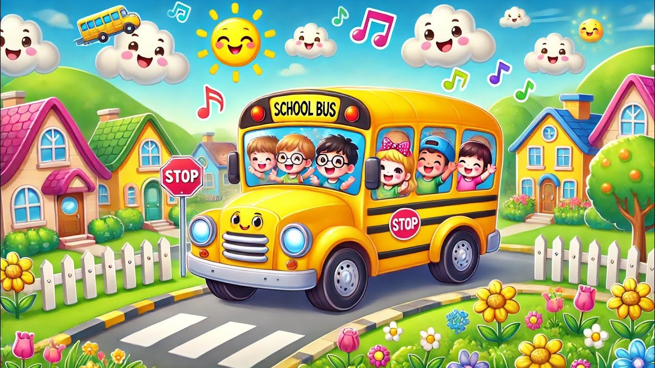 The Wiggly, Giggly School Bus Ride! 🚌😂" #SchoolBusSong #KidsSongs # ...