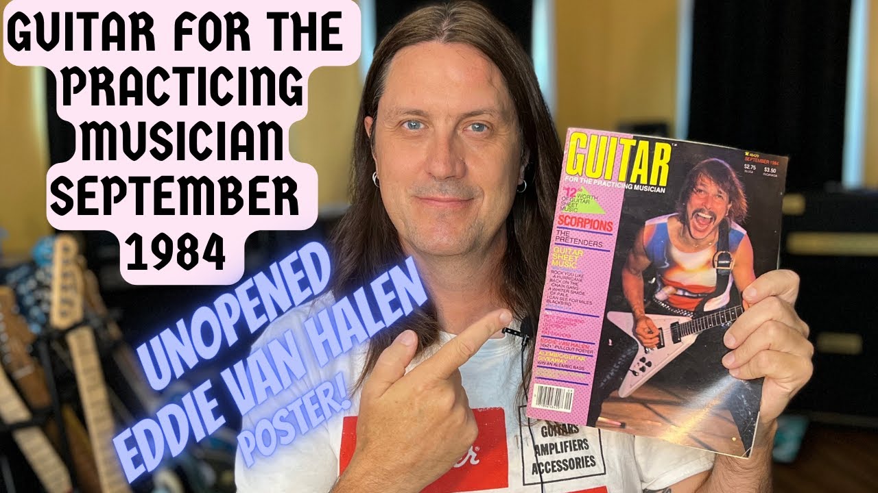 Unopened 1984 Eddie Van Halen Poster - Guitar For The Practicing ...