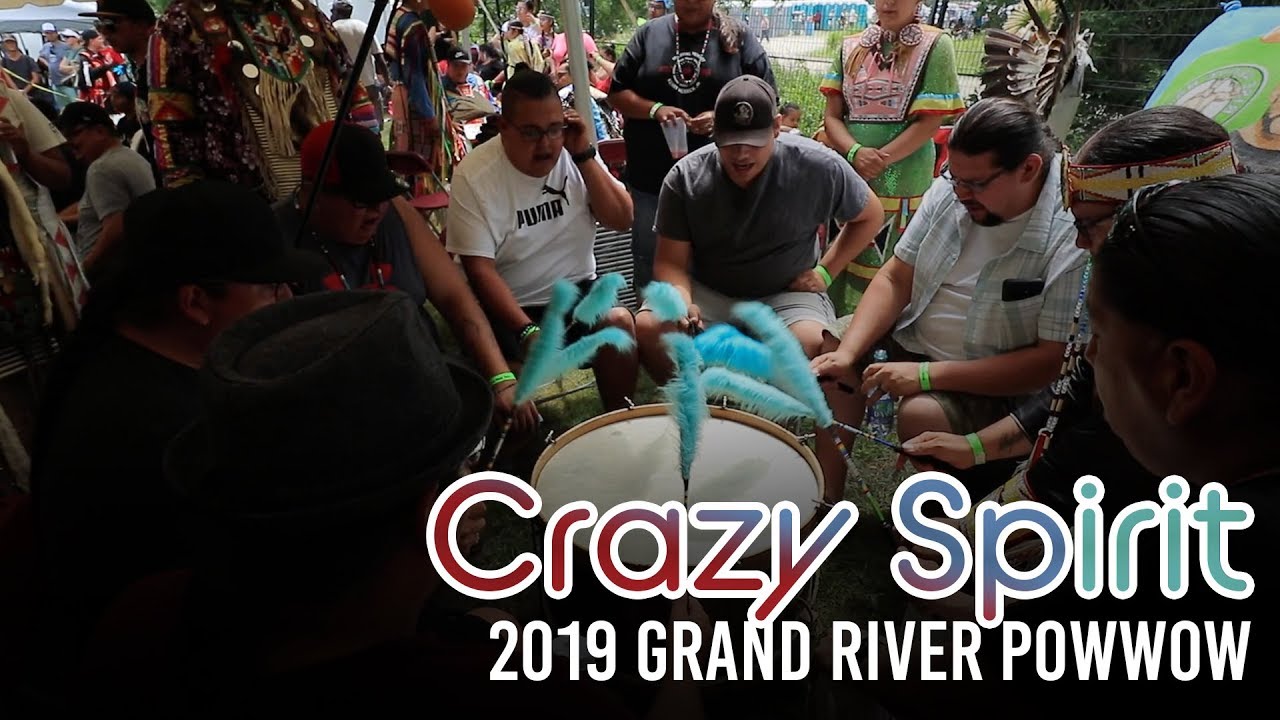 Crazy Spirit Singers | 2019 Grand River Pow wow Saturday - YouTube